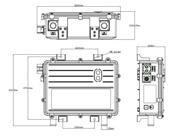 High-Voltage Coolant Heater Hvch DC 870V With Relay And Current Fuse